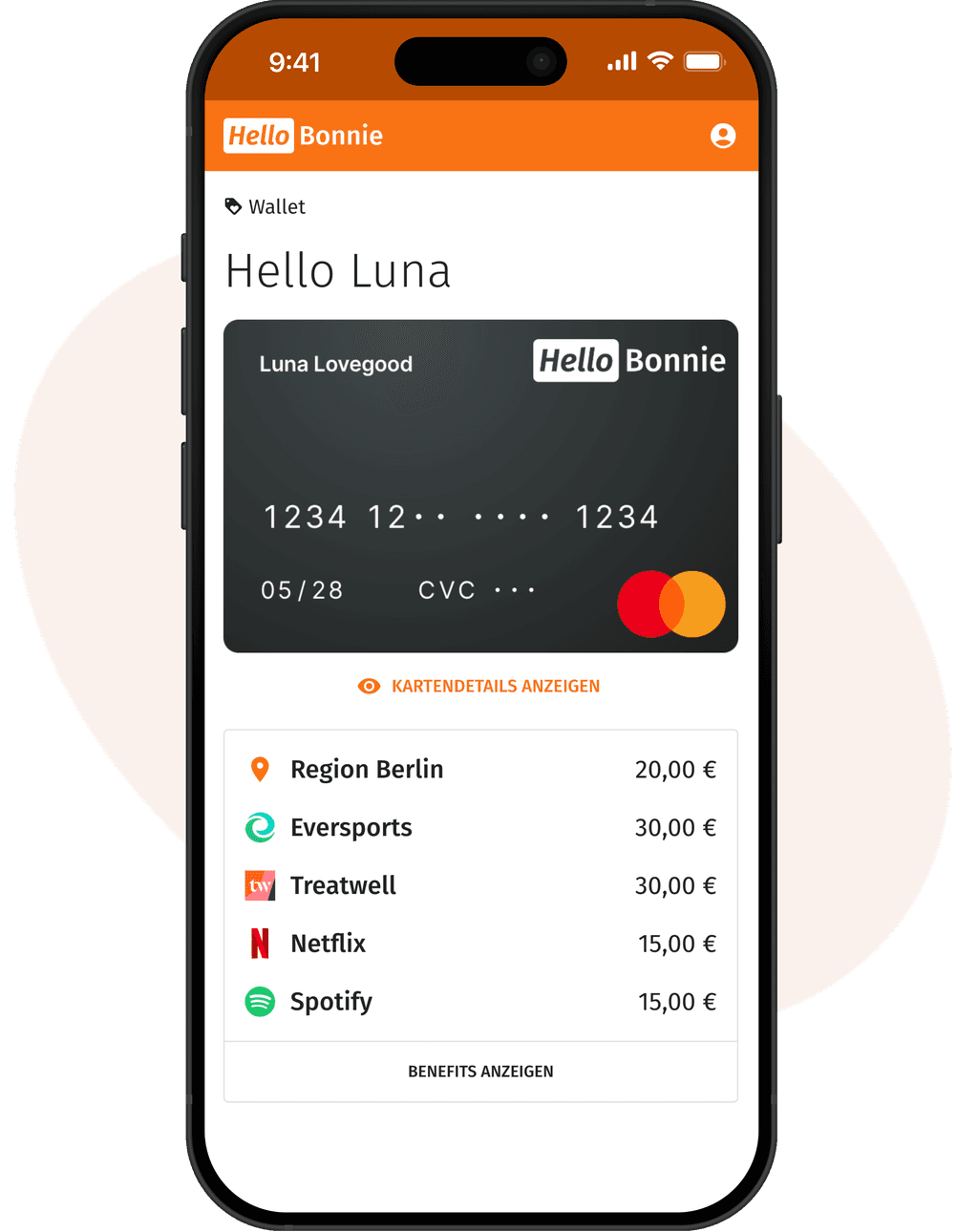 HelloBonnie | Wallet & Smartcard – Flexibles Budget für Deine Benefits